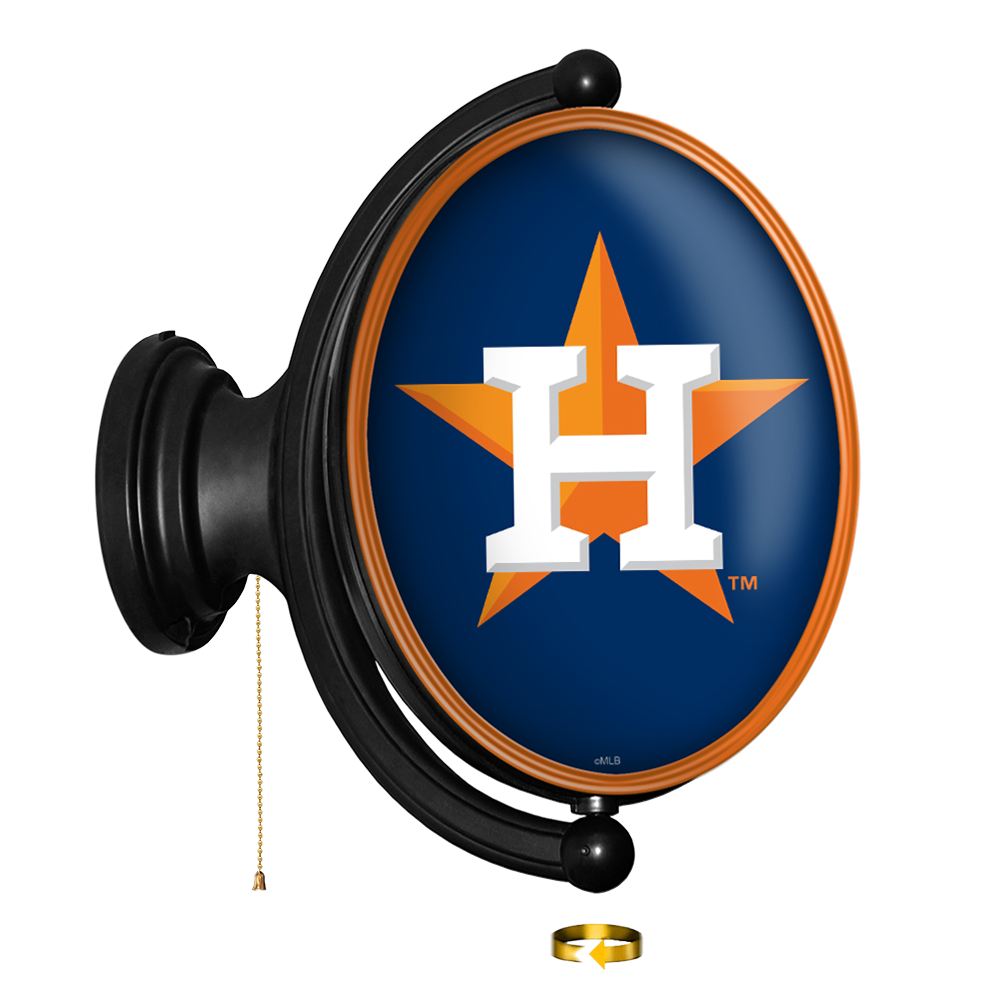 Houston Astros Original Oval Rotating Lighted Wall Sign