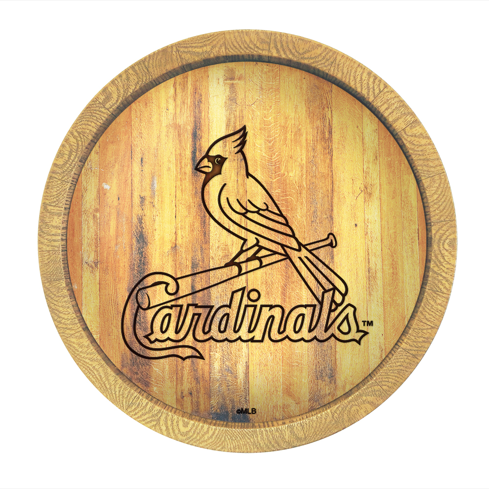 St. Louis Cardinals: Branded "Faux" Barrel Top Sign