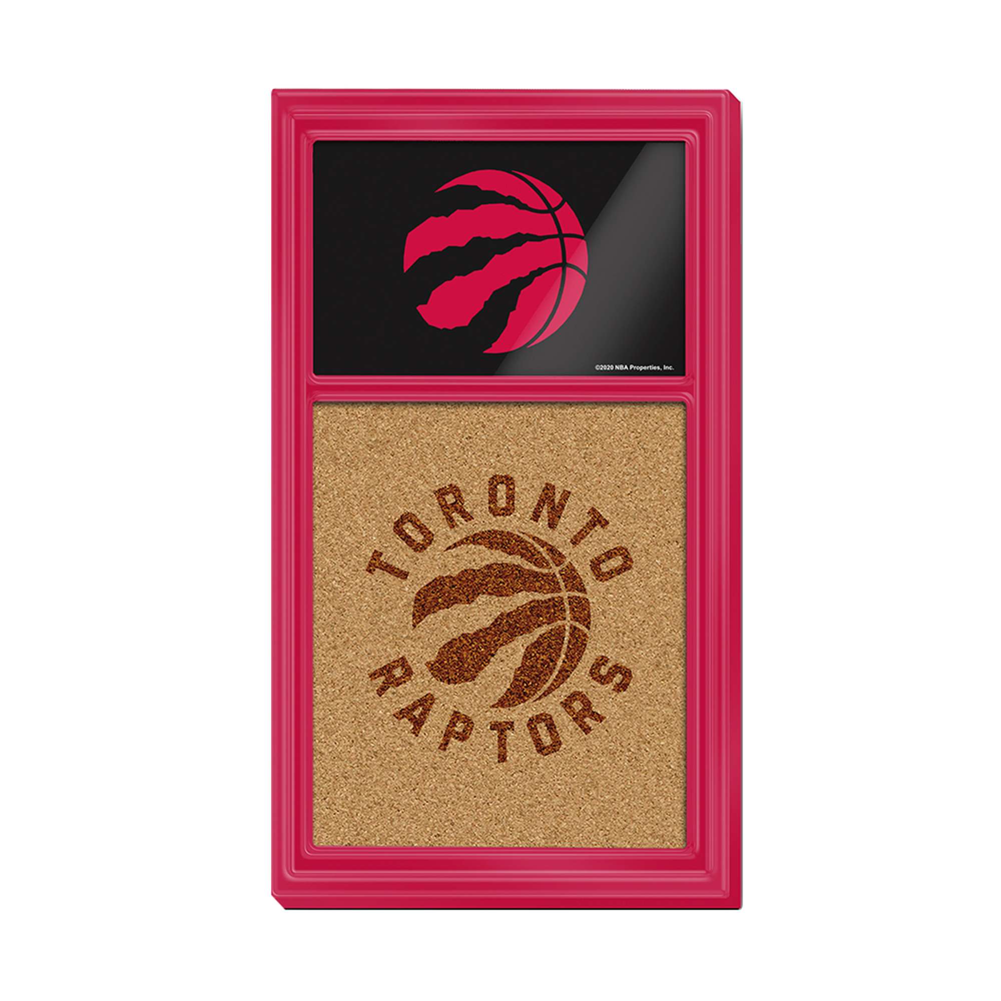 Toronto Raptors Dual Logo - Cork Note Board