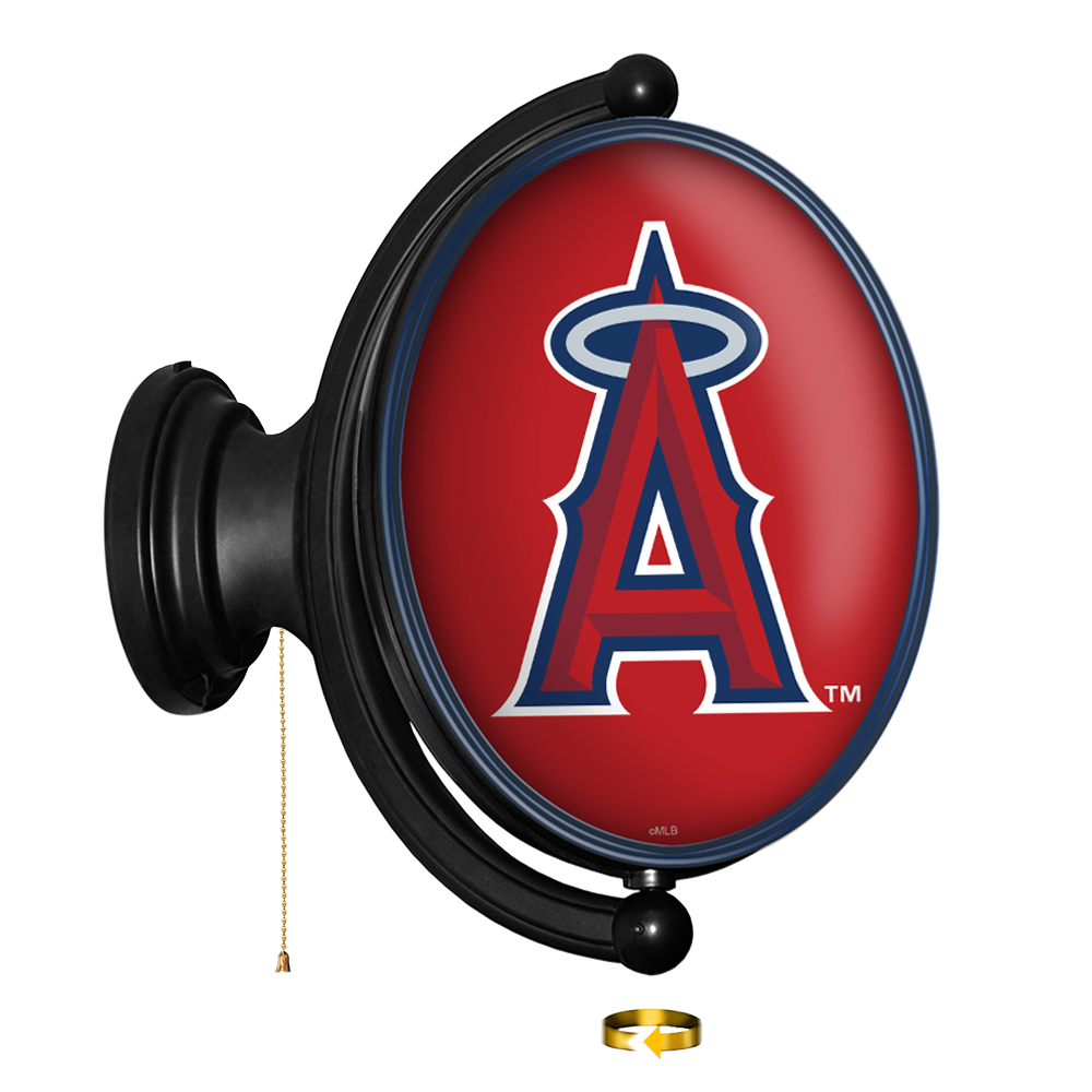 Los Angeles Angels Original Oval Rotating Lighted Wall Sign