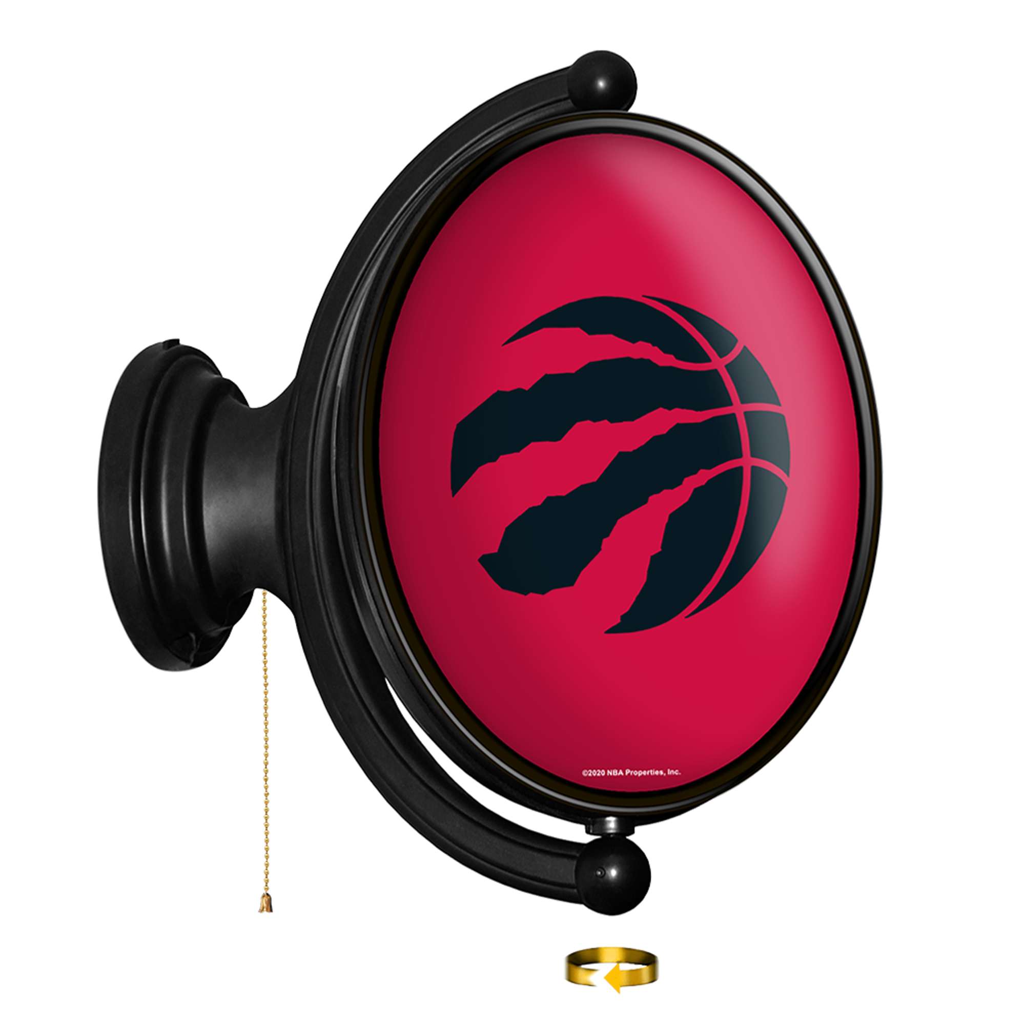 Toronto Raptors Original Oval Rotating Lighted Wall Sign