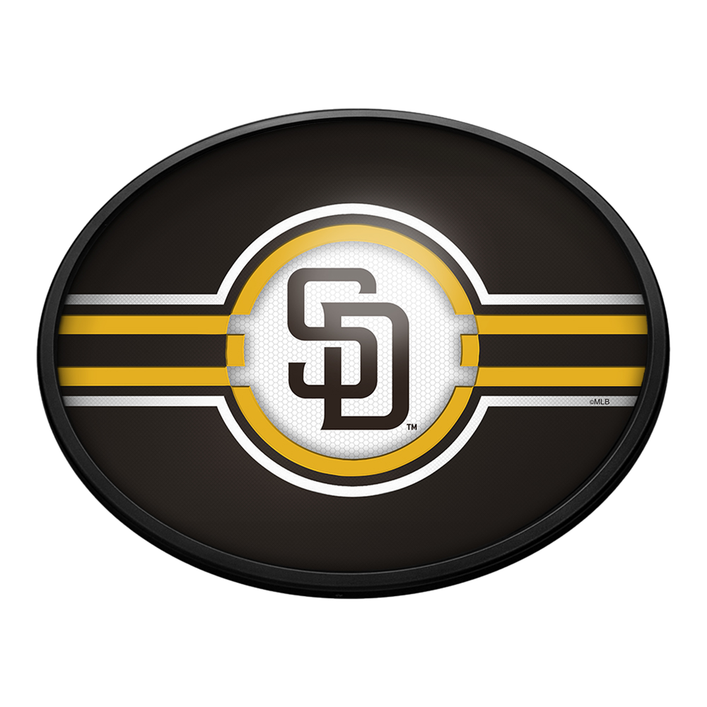 San Diego Padres Oval Slimline Lighted Wall Sign