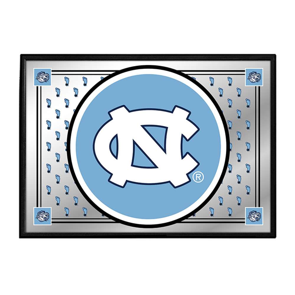 North Carolina Tar Heels Team Spirit - Framed Mirrored Wall Sign