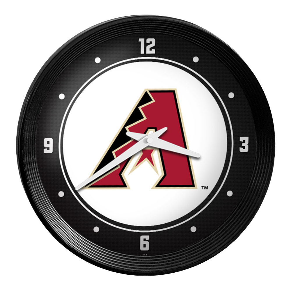 Arizona Diamondbacks Ribbed Frame Wall Clock