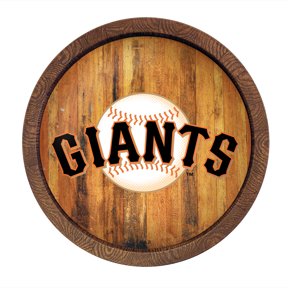 San Francisco Giants: "Faux" Barrel Top Sign