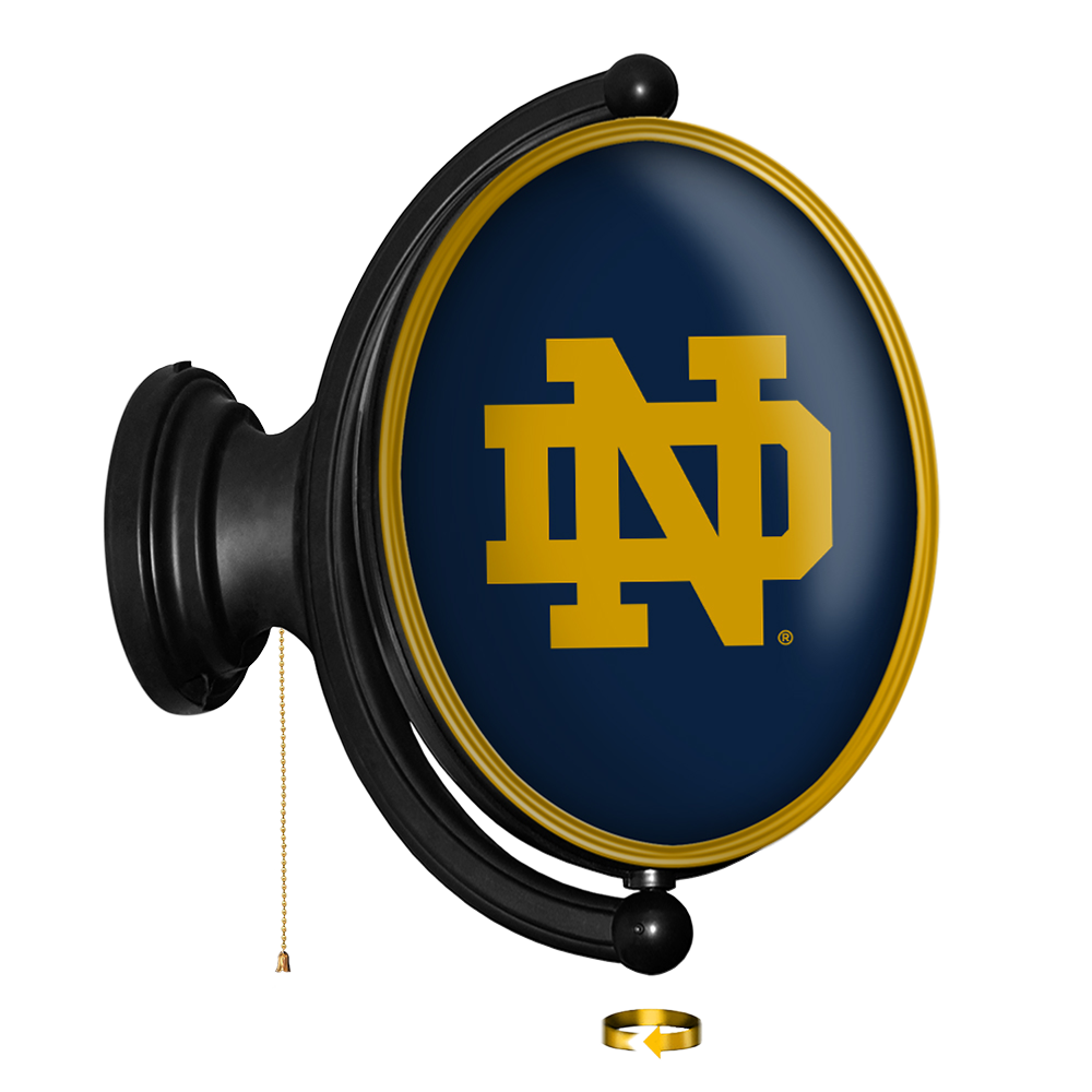 Notre Dame Fighting Irish Original Oval Rotating Lighted Wall Sign