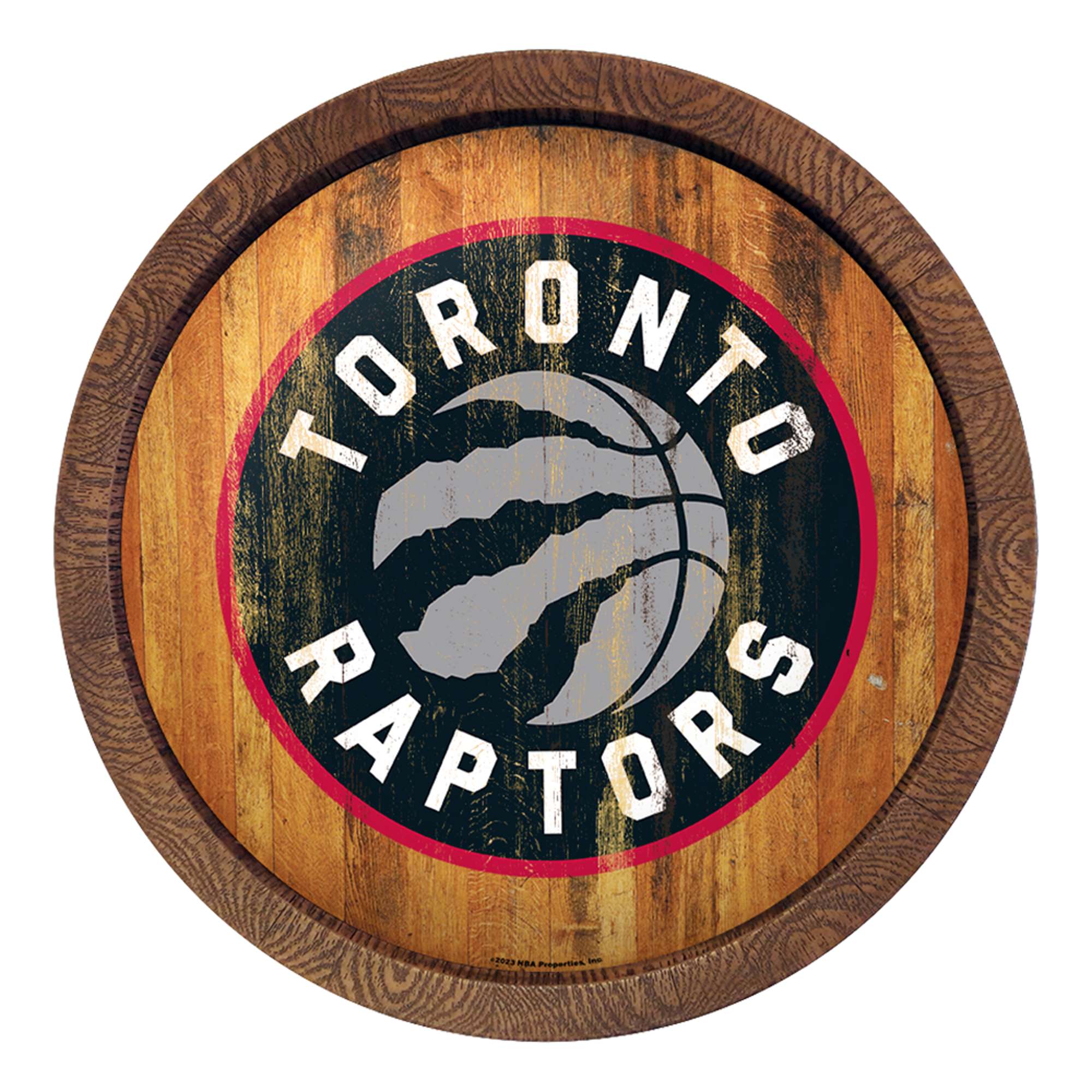 Toronto Raptors Logo - "Faux" Barrel Top Sign