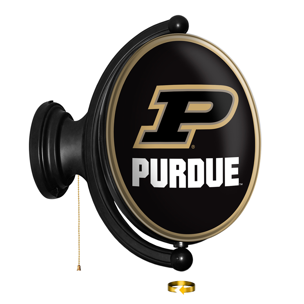 Purdue Boilermakers Original Oval Rotating Lighted Wall Sign