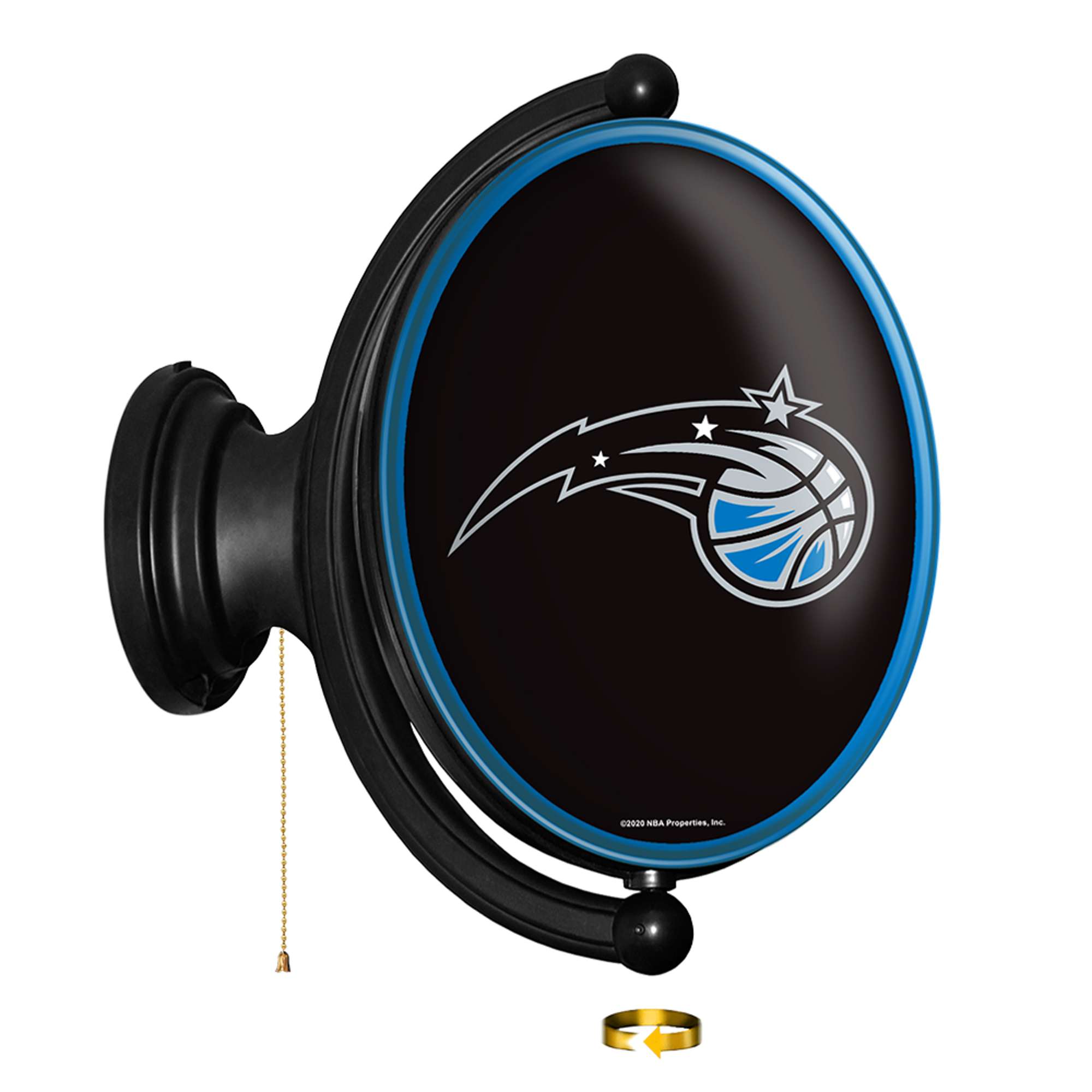 Orlando Magic Original Oval Rotating Lighted Wall Sign