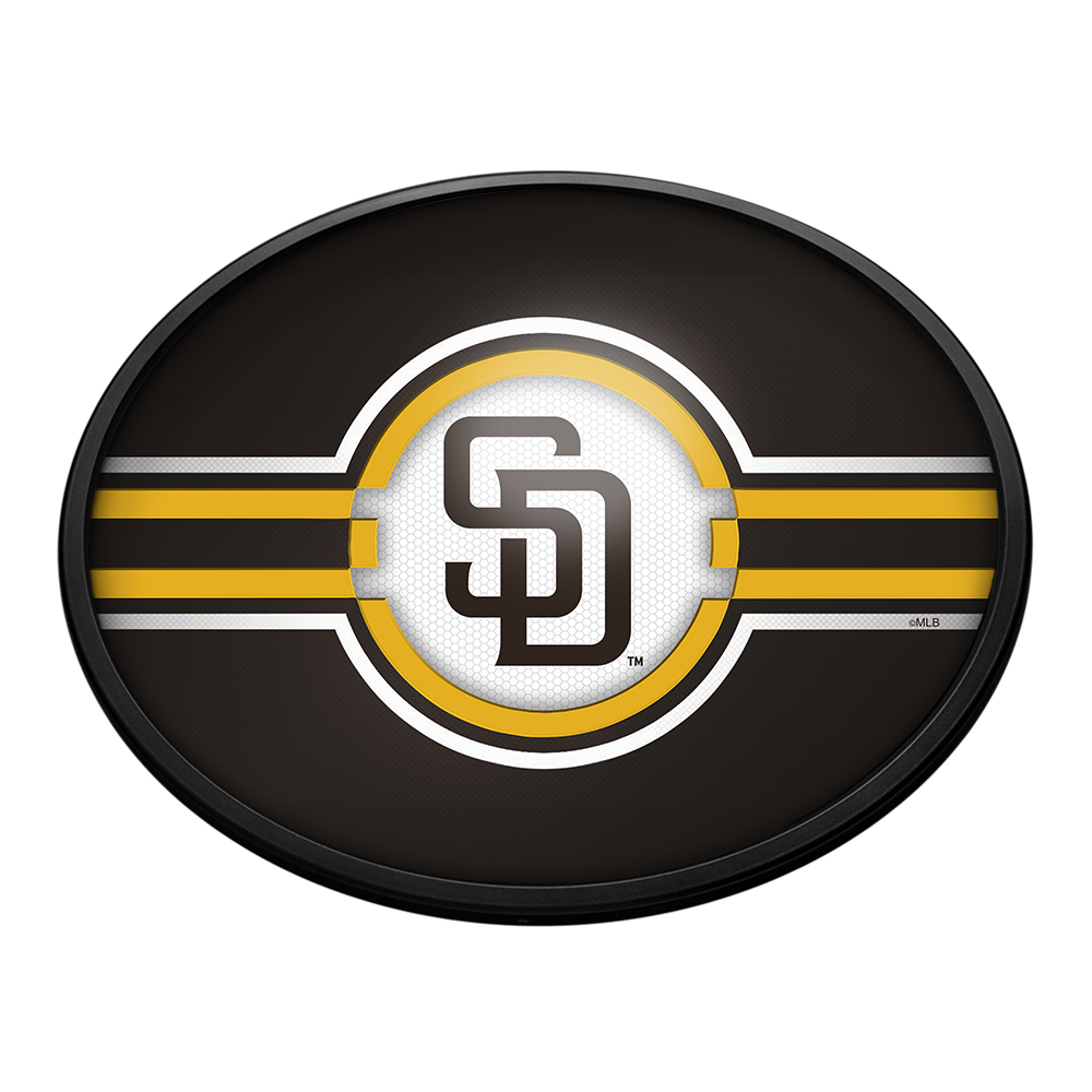 San Diego Padres: Oval Slimline Lighted Wall Sign