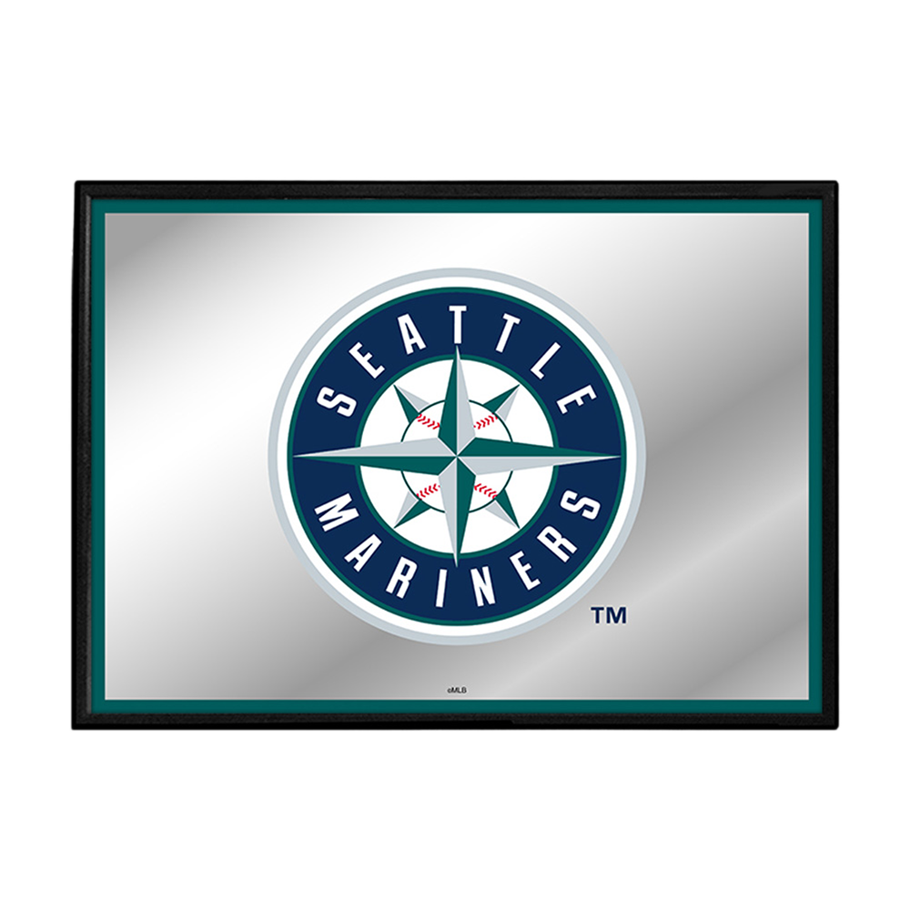 Seattle Mariners Framed Mirrored Wall Sign