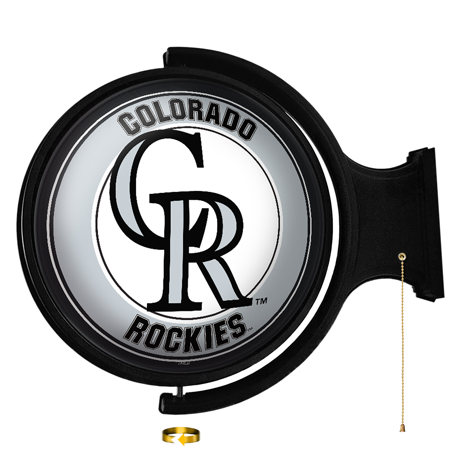 Colorado Rockies Original Round Rotating Lighted Wall Sign