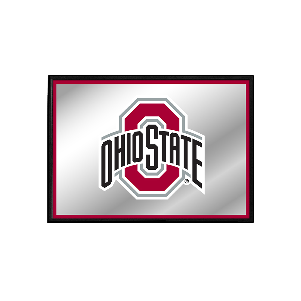 Ohio State Buckeyes Framed Mirrored Wall Sign