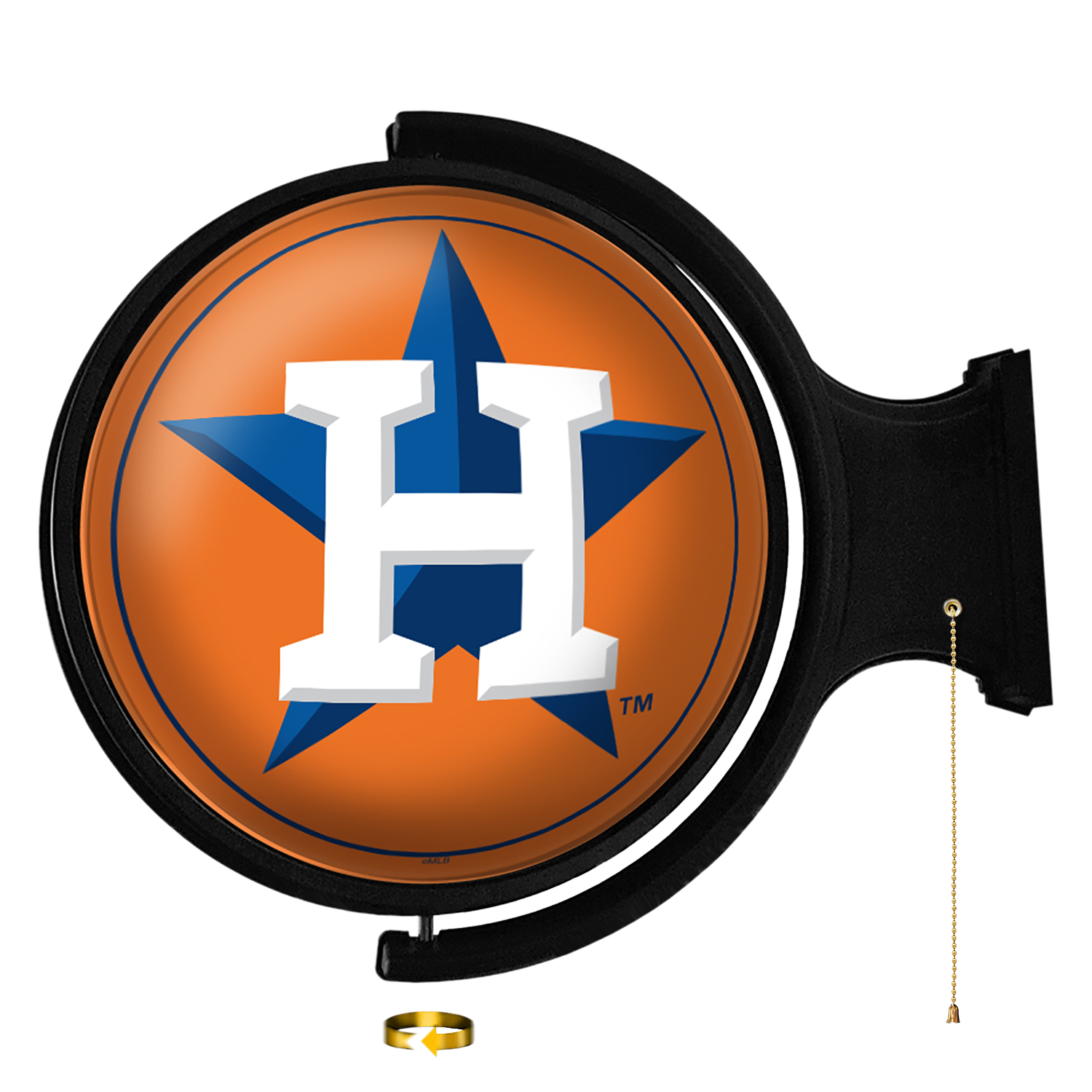 Houston Astros Logo - Original Round Rotating Lighted Wall Sign