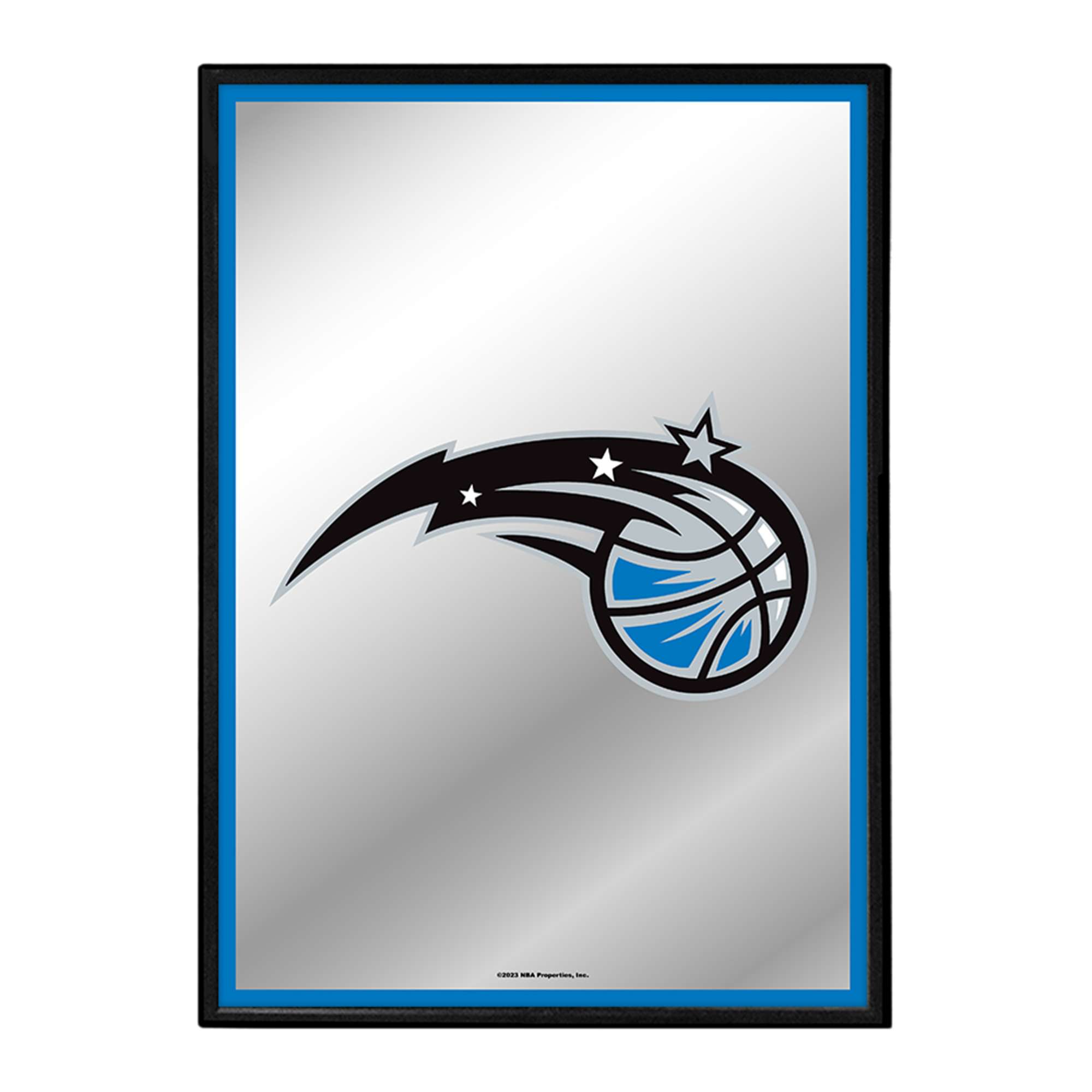 Orlando Magic Vertical Framed Mirrored Wall Sign