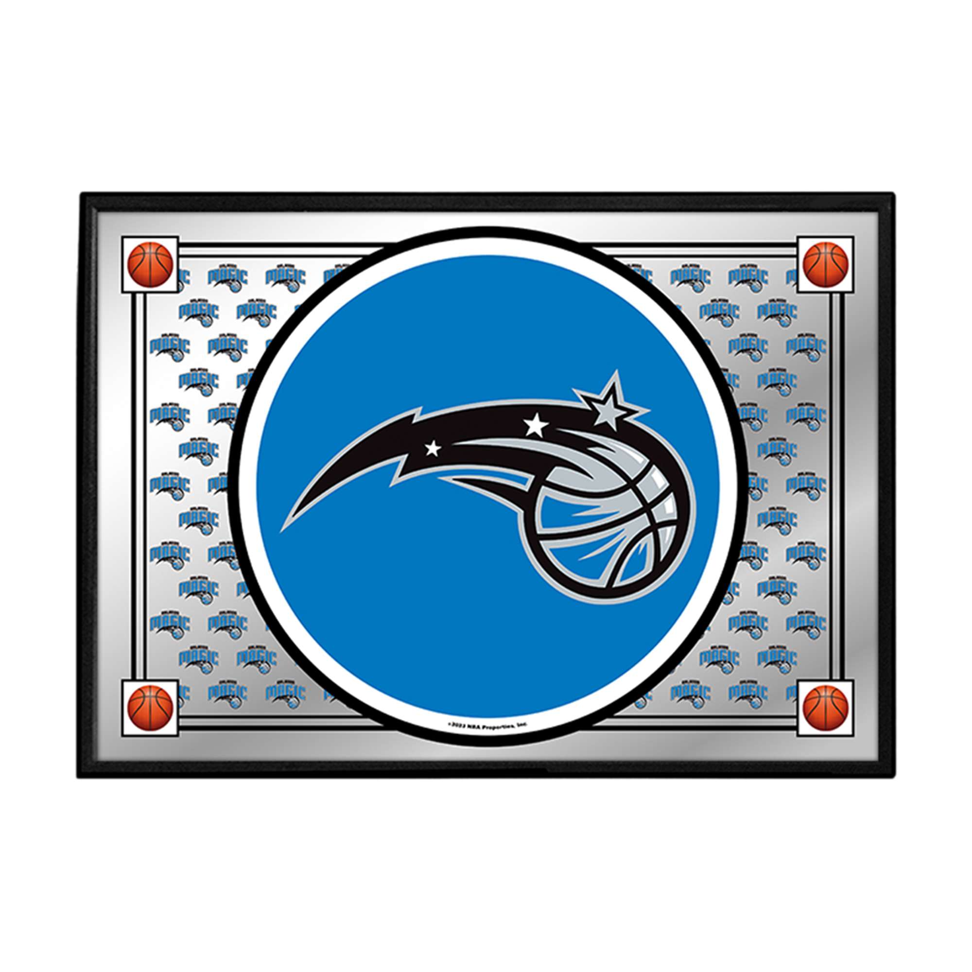 Orlando Magic Team Spirit - Framed Mirrored Wall Sign