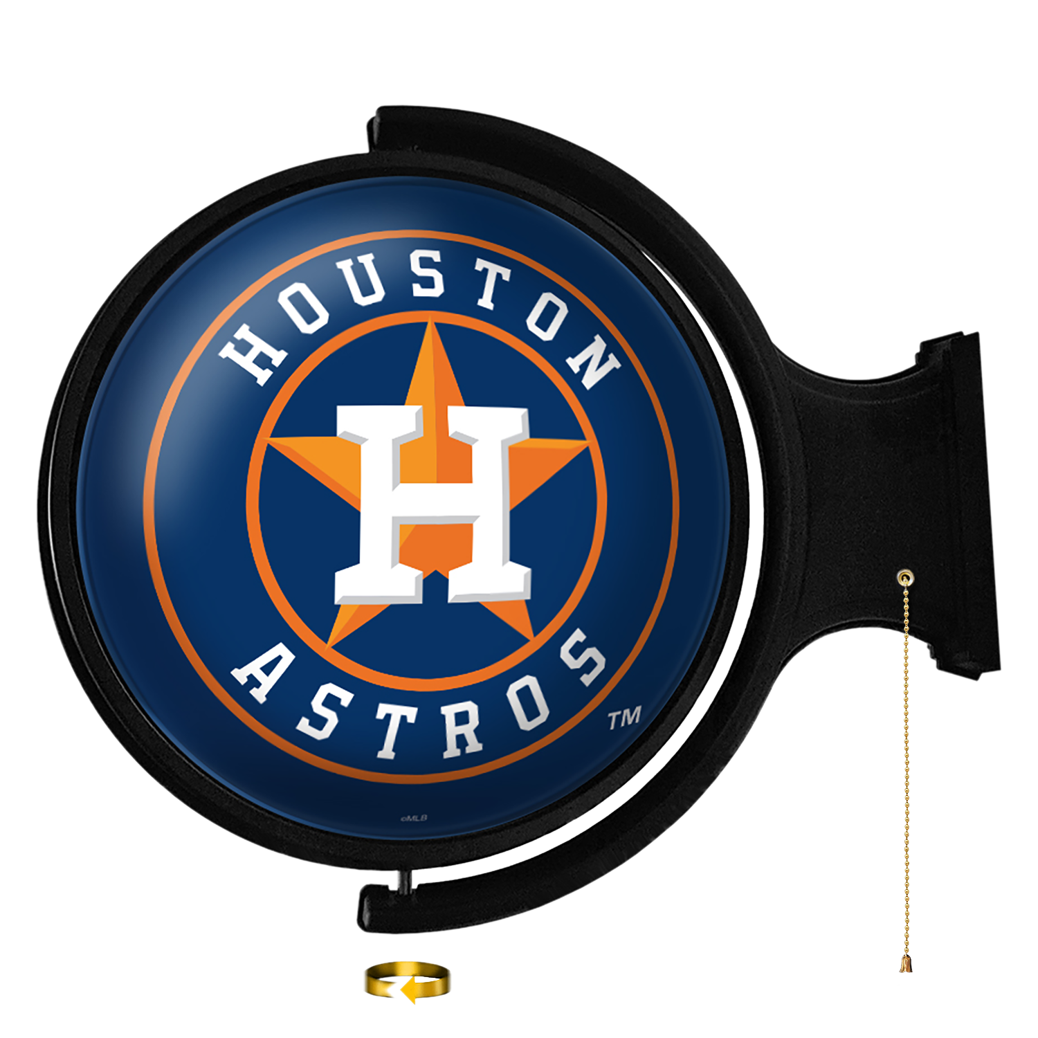 Houston Astros Original Round Rotating Lighted Wall Sign