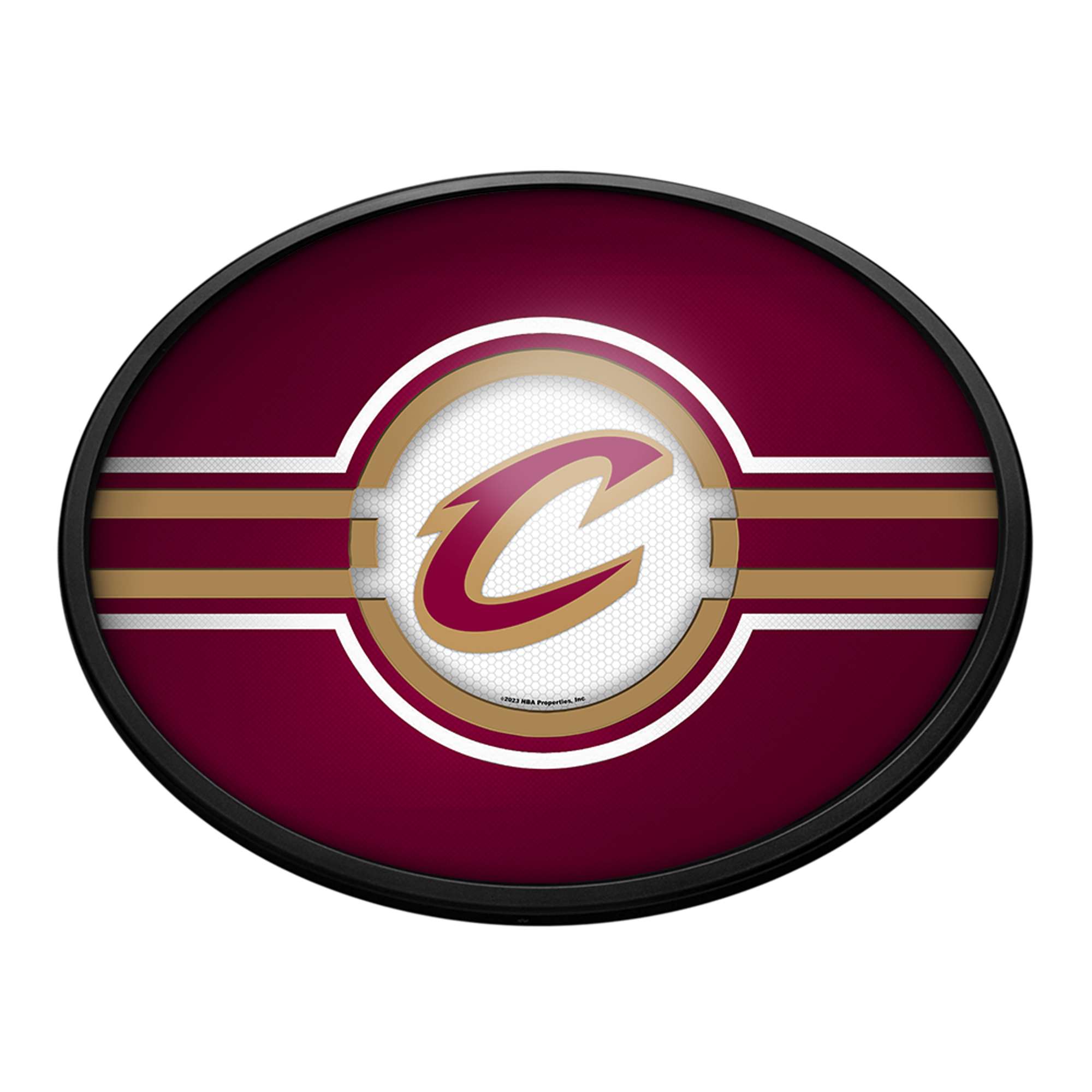 Cleveland Cavaliers Oval Slimline Lighted Wall Sign