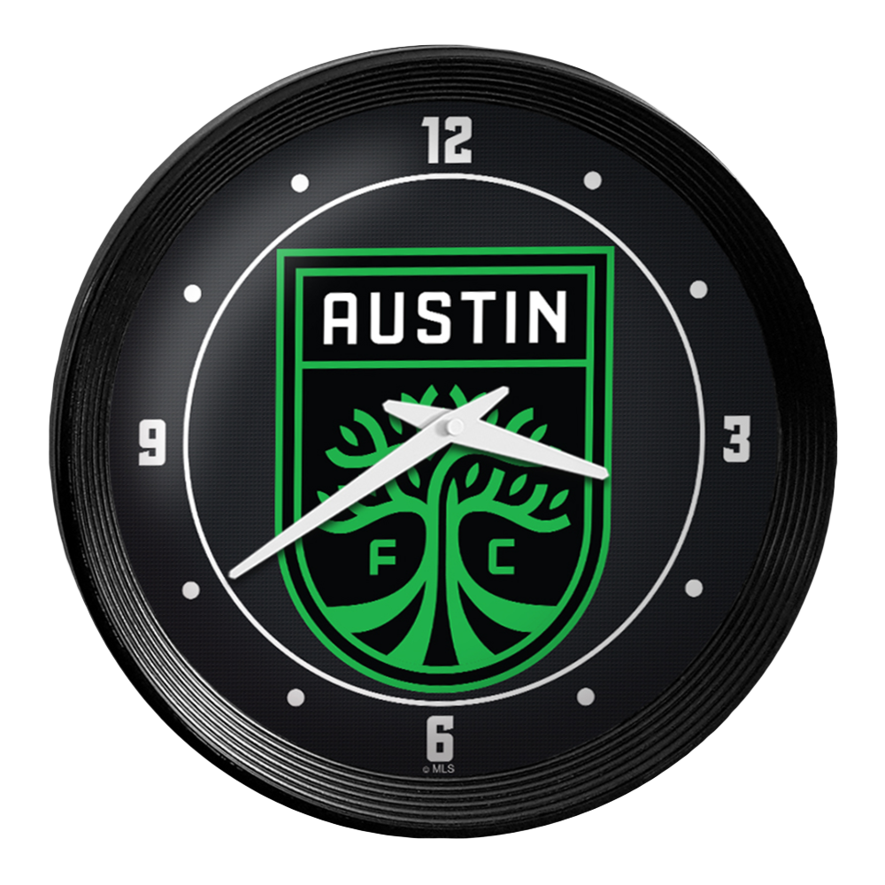 Austin F.C. Ribbed Frame Wall Clock
