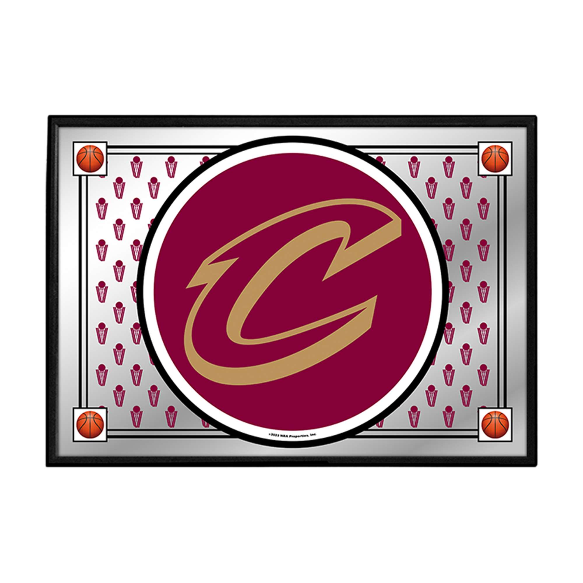 Cleveland Cavaliers Team Spirit - Framed Mirrored Wall Sign