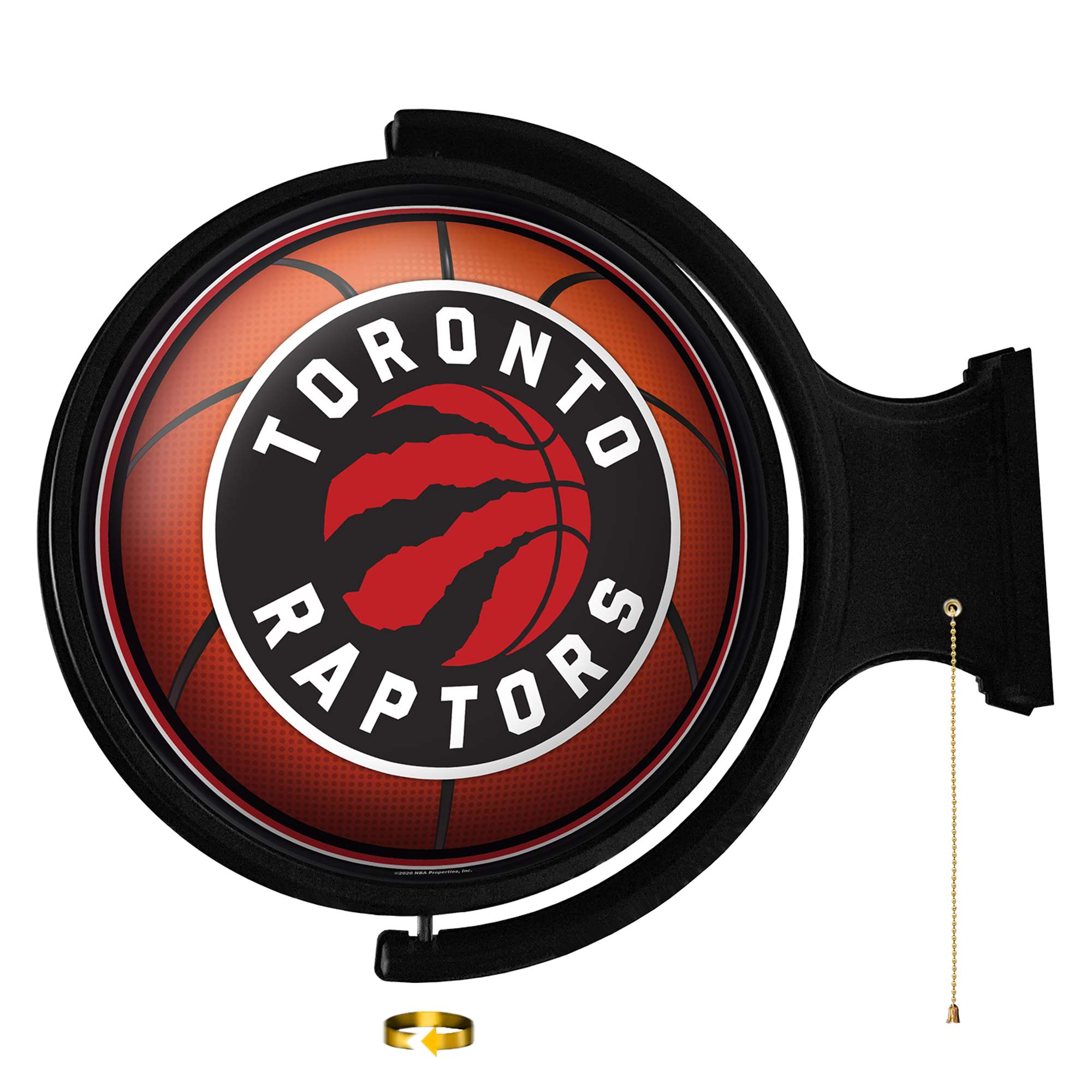 Toronto Raptors Basketball - Original Round Rotating Lighted Wall Sign
