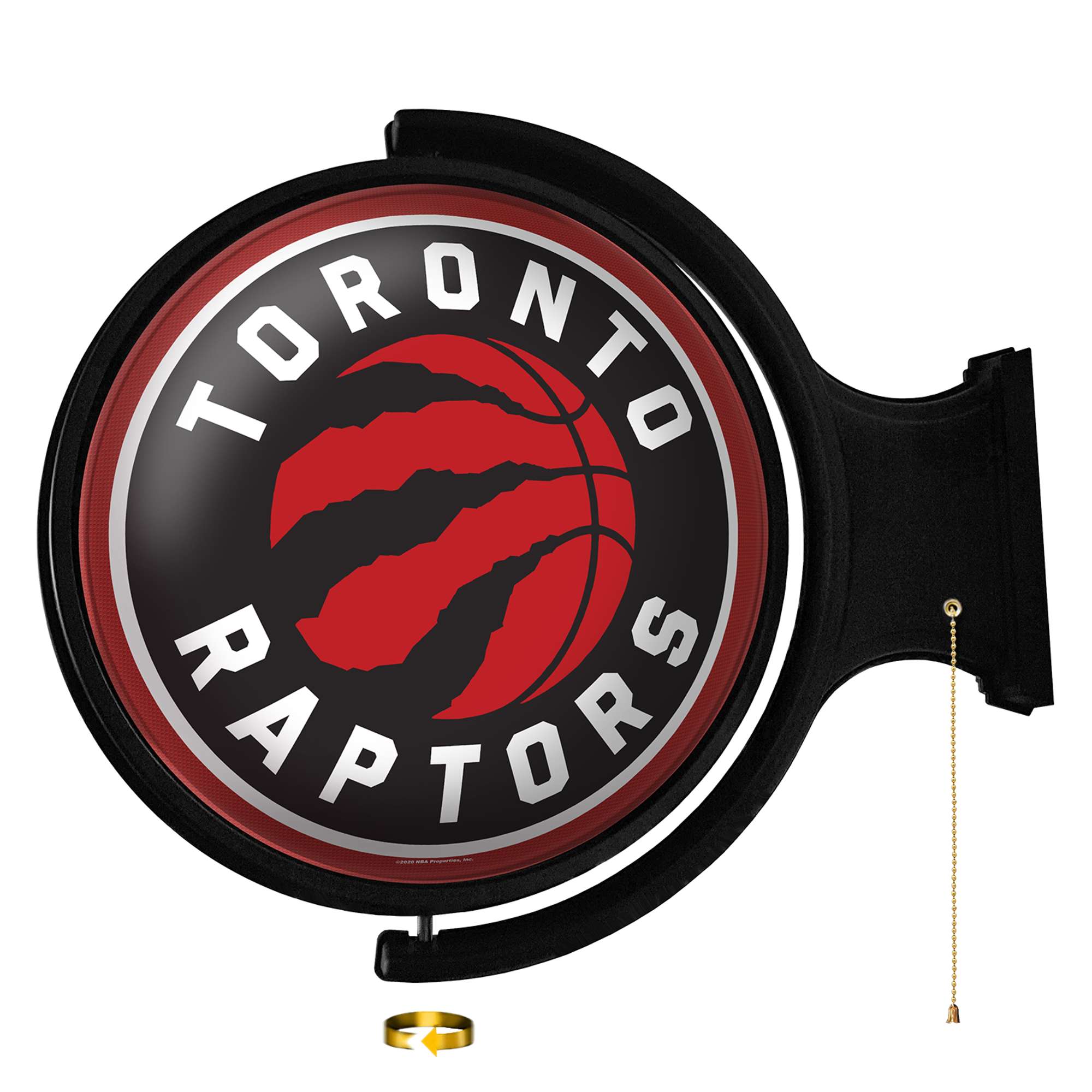 Toronto Raptors: Original Round Rotating Lighted Wall Sign