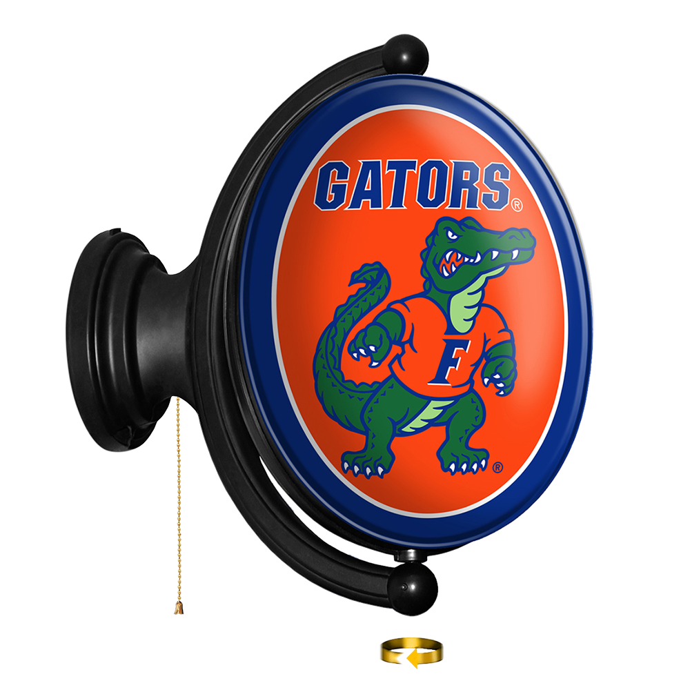 Florida Gators Albert Gator - Original Oval Rotating Lighted Wall Sign