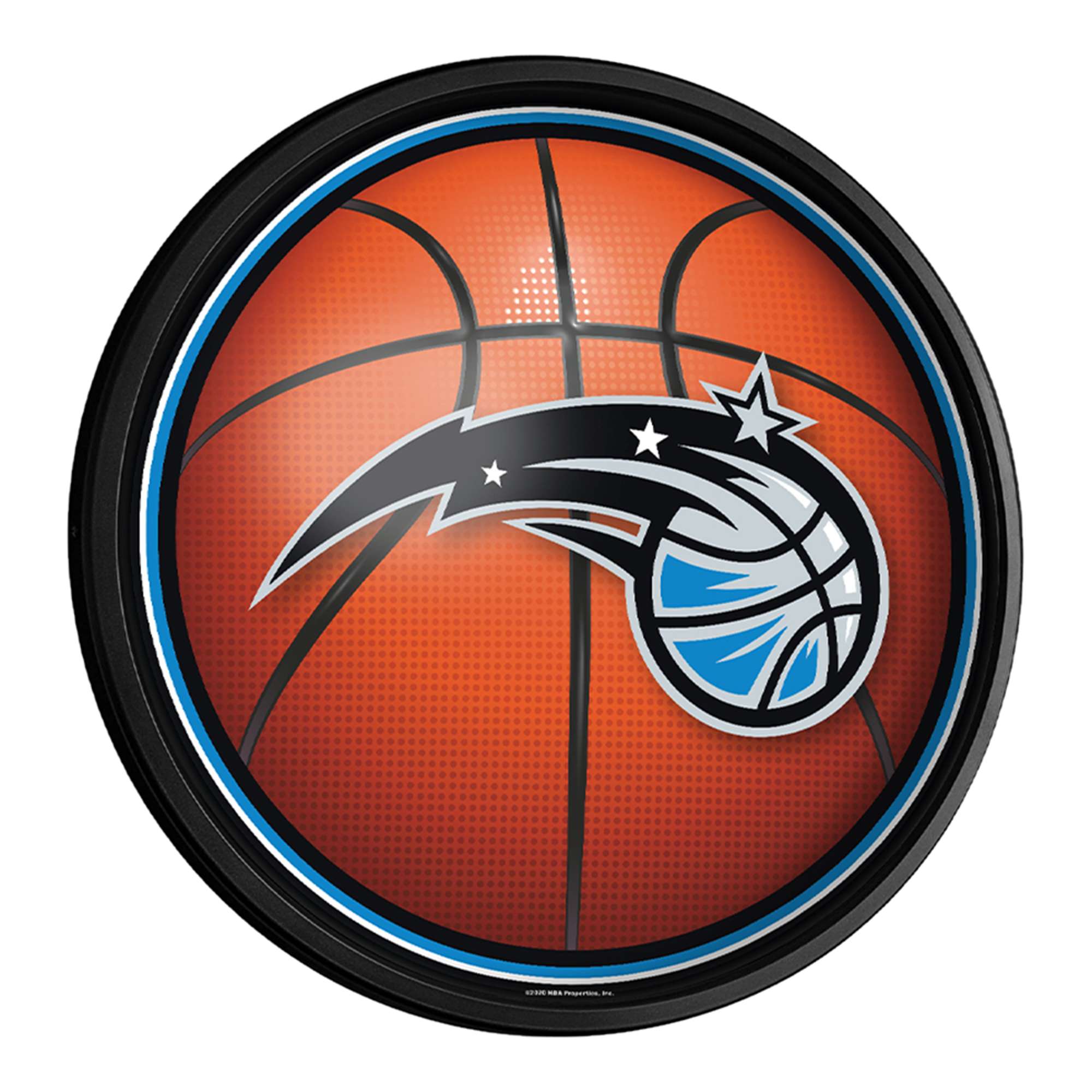 Orlando Magic Basketball - Round Slimline Lighted Wall Sign