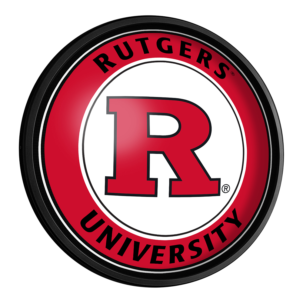 Rutgers Scarlet Knights Round Slimline Lighted Wall Sign