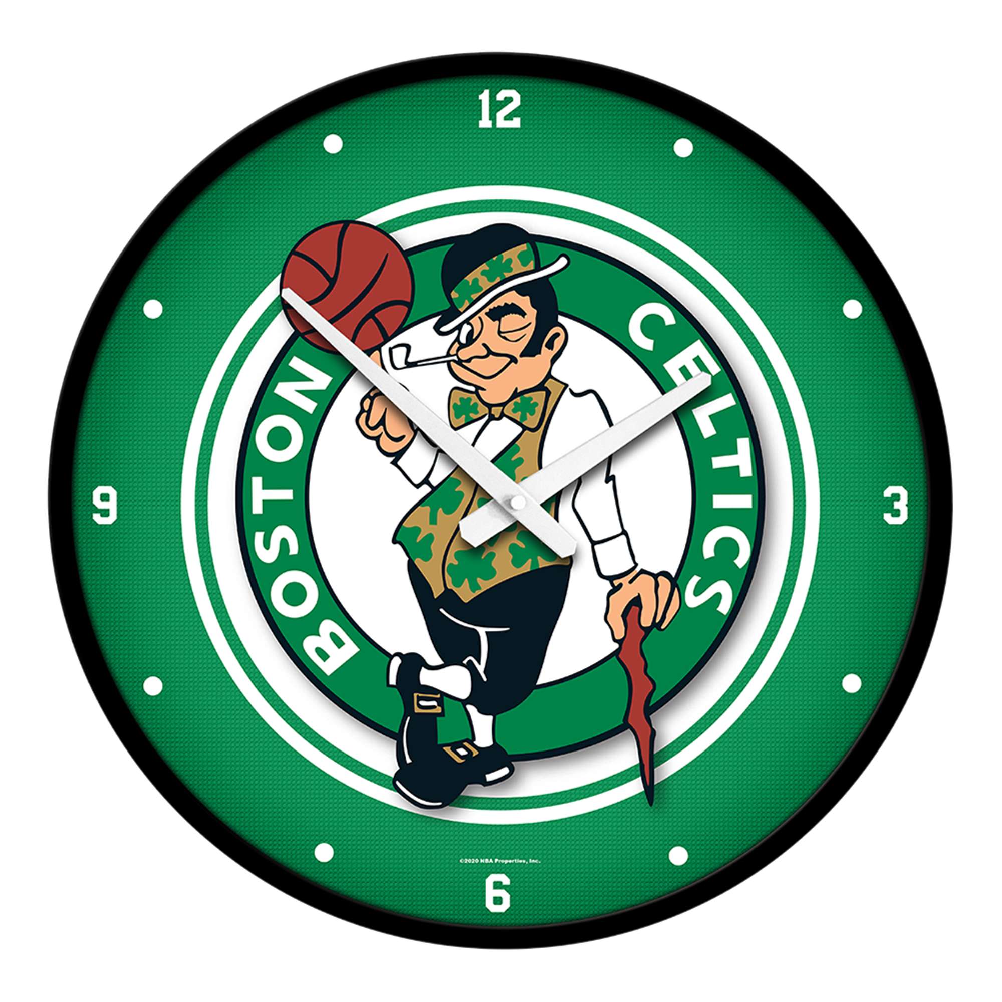 Boston Celtics Modern Disc Wall Clock