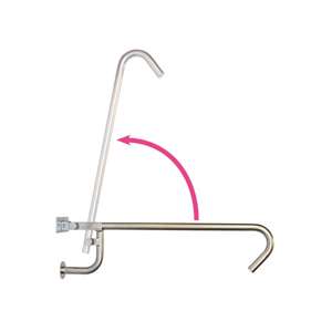 Drop Down Rail, Right Hand, Steel, Safety Lock - Ansa