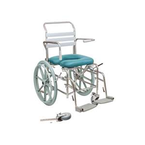 Juvo Shower Commode: Self-Propelled, Height Adjustable